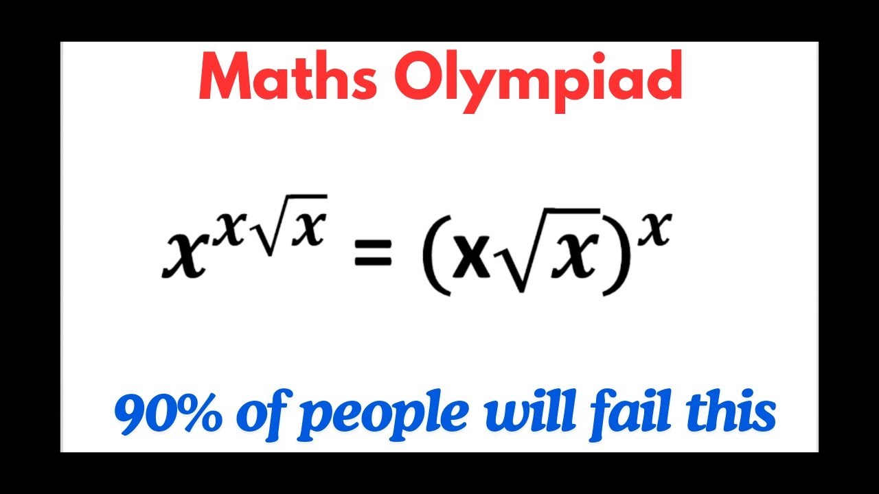 How to solve this nice olympiad math question? What is the value of x ...