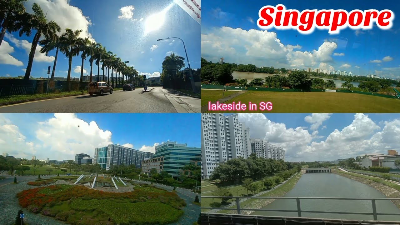SINGAPORE SIDE BEAUTY VIEW BY TRAIN AND BUS RIDE( a short tour around ...