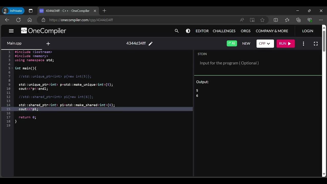 Stdmakeunique Stdmakeshared Functions In C Cpp Cppbasics Cppcoding Programming