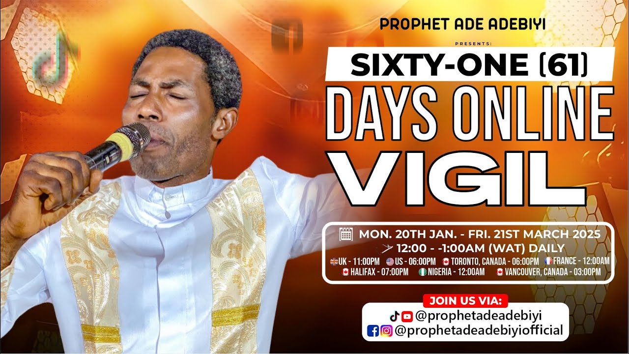 PRAYER RAIN FOR NEXT LEVEL || DAY 45 || Prophet Ade Adebiyi || 6th ...