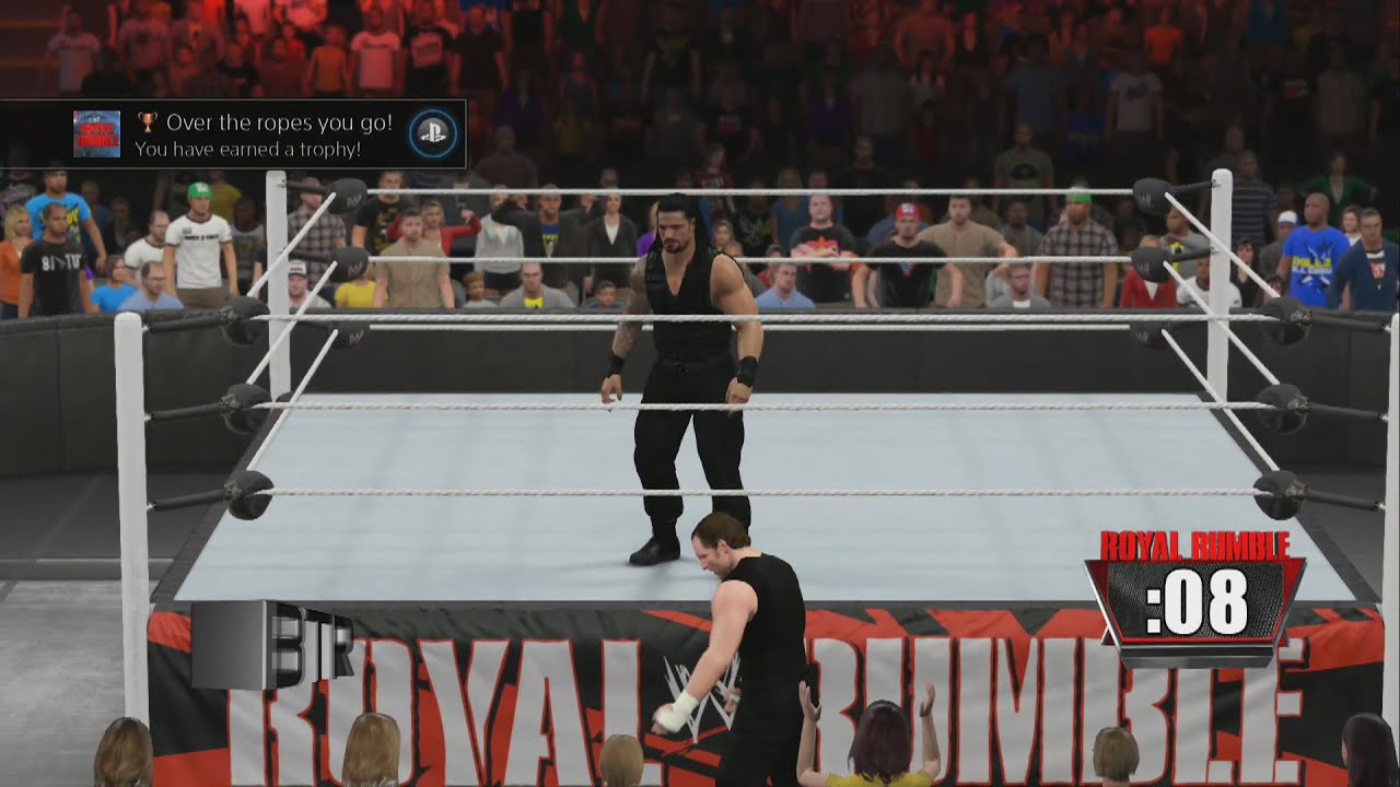 WWE 2K15 Over the ropes you go! Trophy/Achievement - YouTube