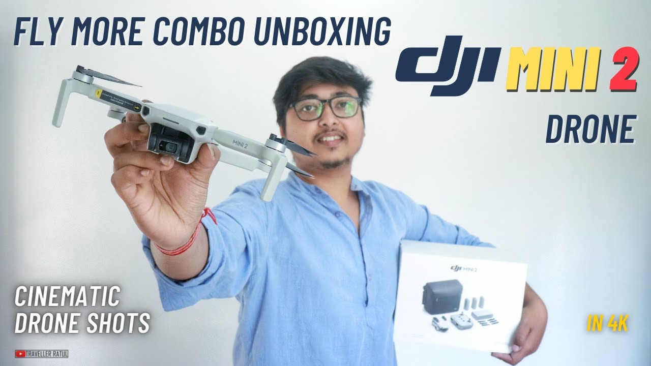 DJI Mavic Mini 2 4K Drone || Fly More Combo Unboxing || Cinematic Drone ...