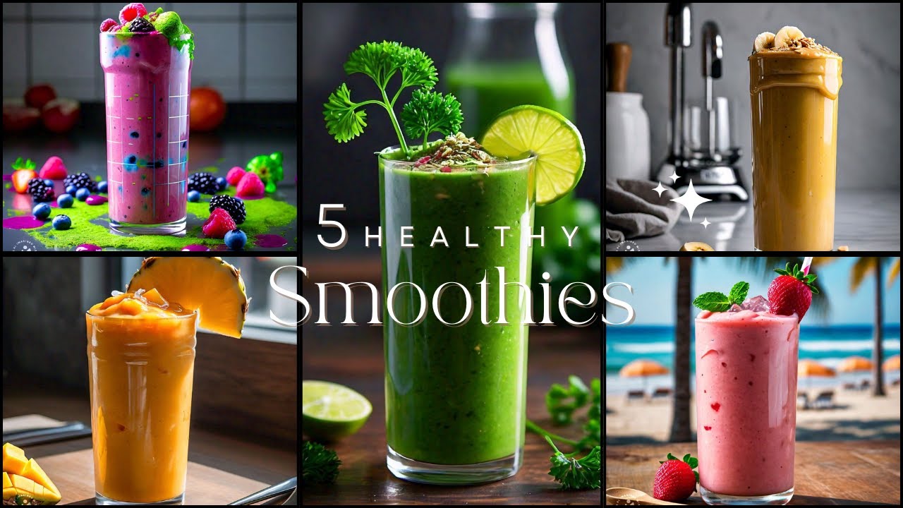 5 Healthy Smoothies You Need to Try - Quick & Delicious! - YouTube