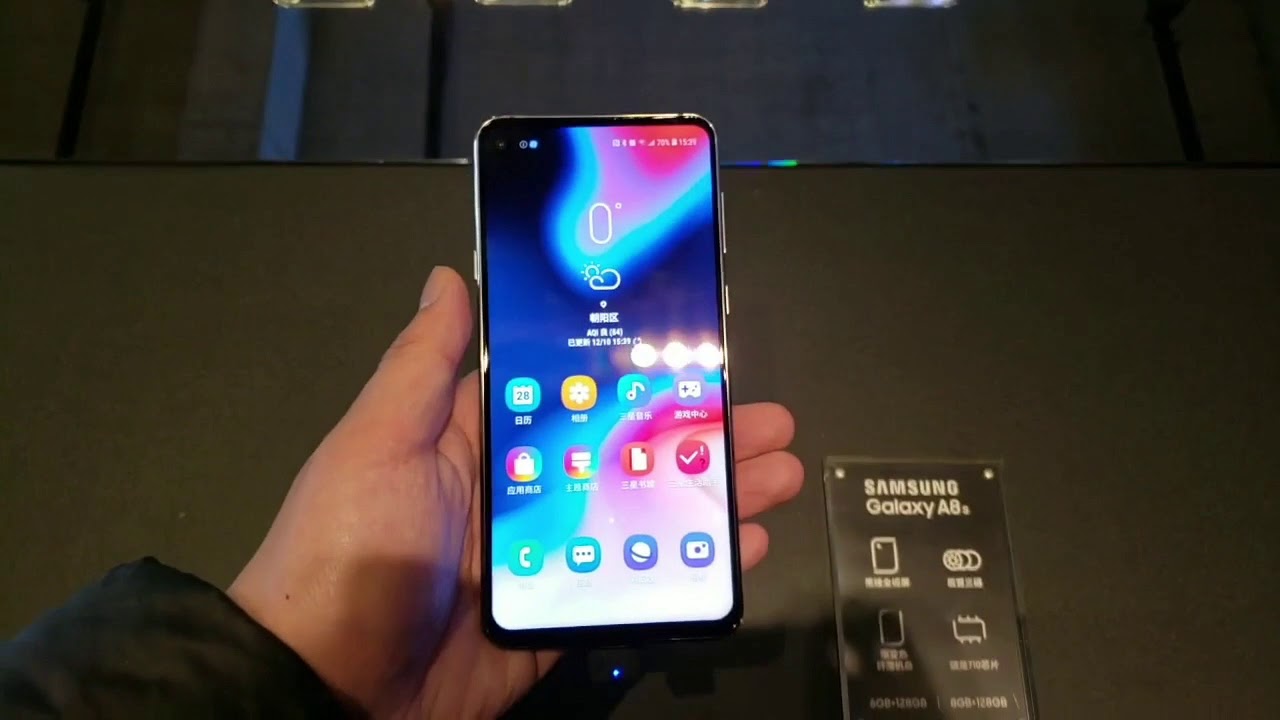 Samsung Galaxy A8s Hands On - YouTube
