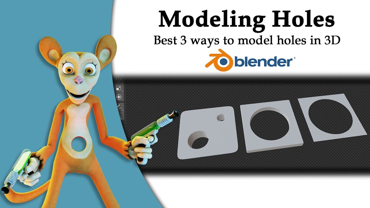 3 ways to model circular holes in 3D - YouTube