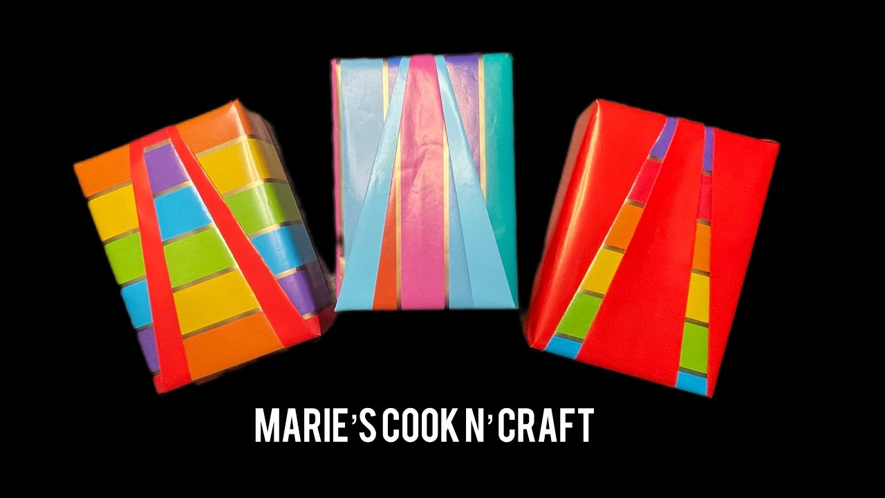 Reversible Paper Gift Wrapping Idea/All Occassion - YouTube