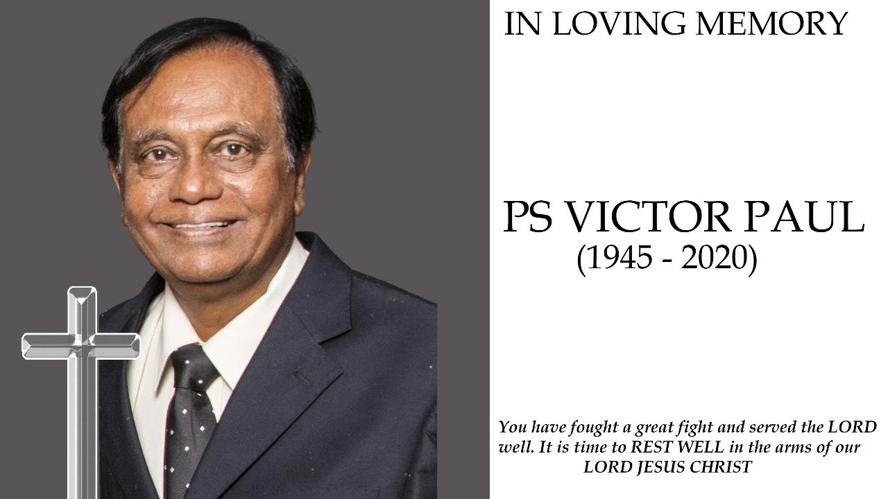 AFM Tongaat LIVE - Paying Last respects to Ps Victor Paul (1945-2020 ...