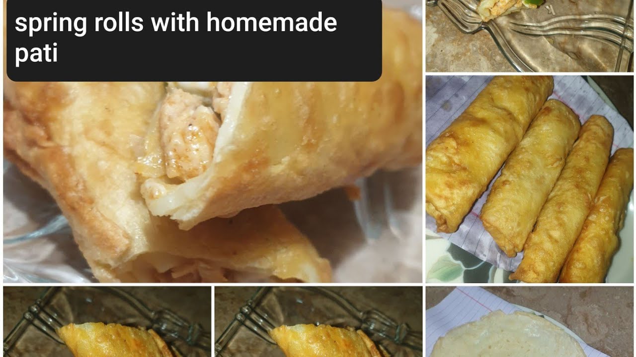 CHICKEN SPRING ROLLS RECIPE RESTAURANT STYLE | SPRING ROLLS RECIPE By ...