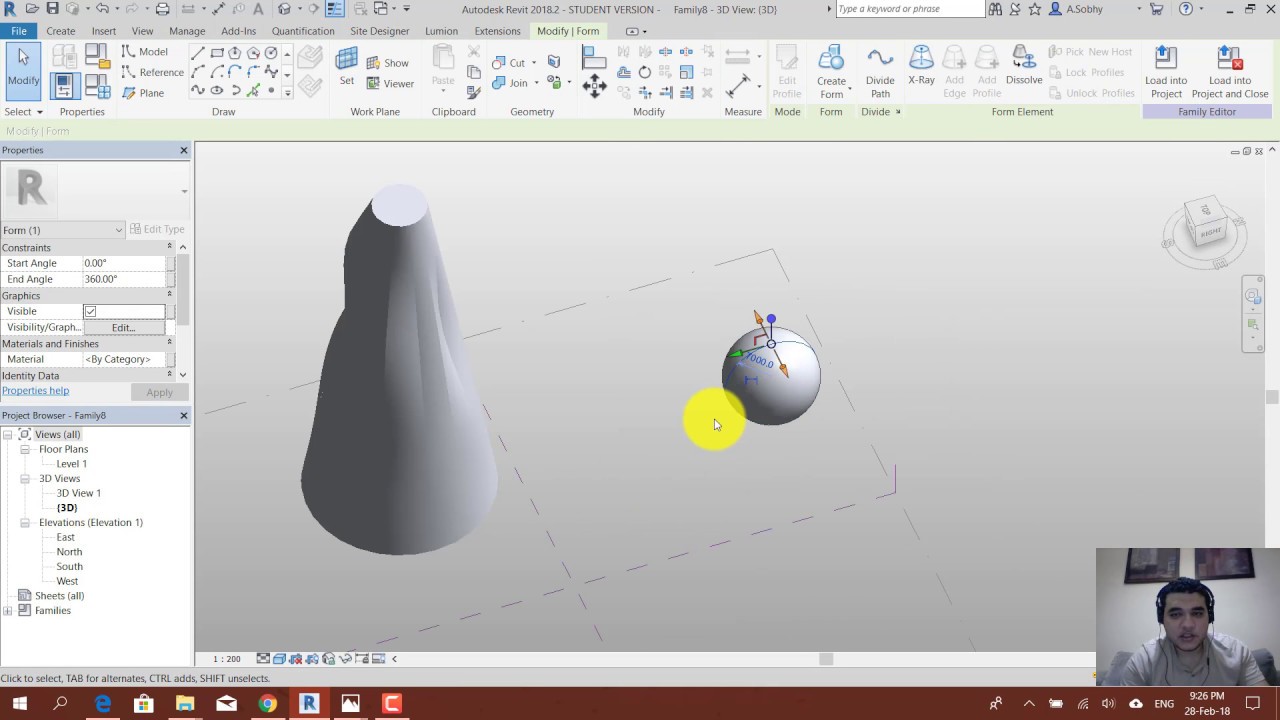 02 - The 1st way to create a conceptual form - YouTube