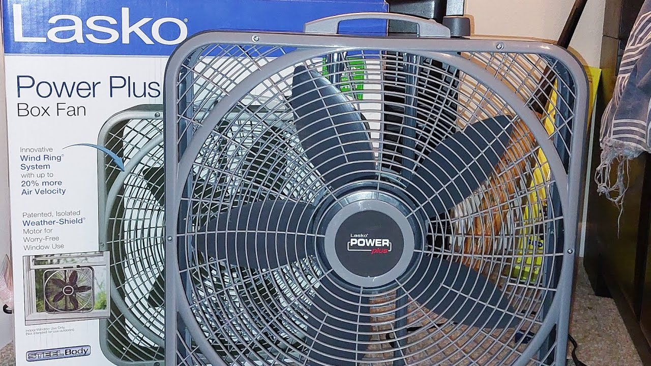 New Fan: 2021-2022 Lasko Power Plus Box Fan B20540 - YouTube