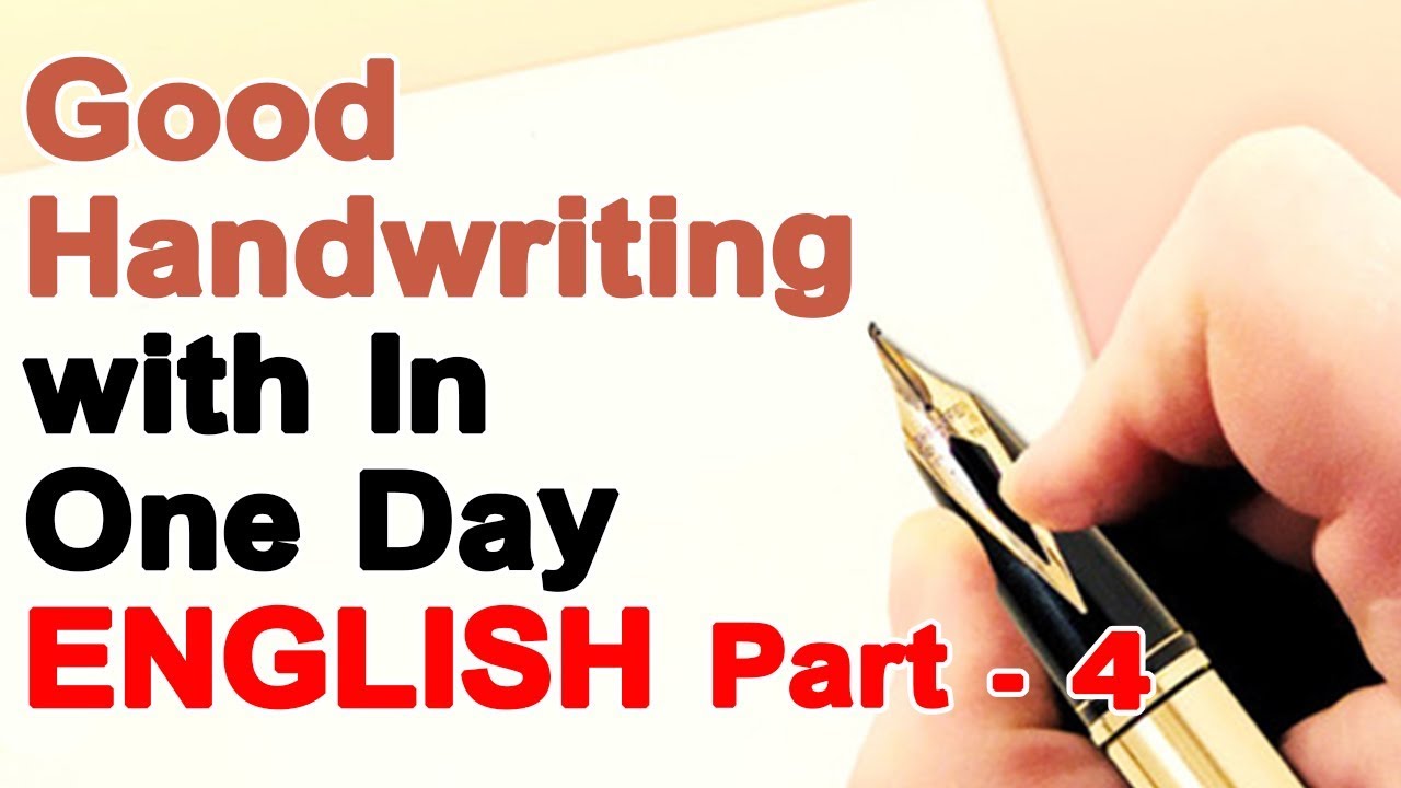 Good Handwriting with In One Day || How To Write Good Handwriting ...