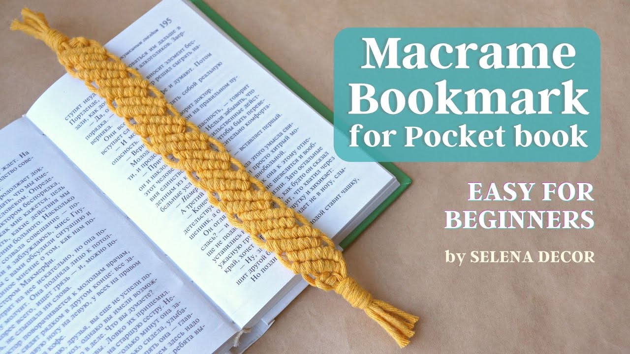 MACRAME BOOKMARK TUTORIAL | MACRAME PATTERNS FOR BEGINNERS - YouTube