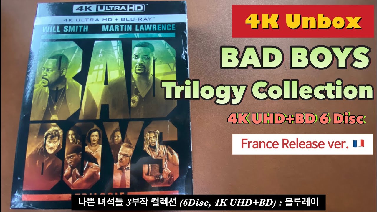 [Unbox] Bad Boys Trilogy Collection (4K UHD+Blu), France Release. - YouTube