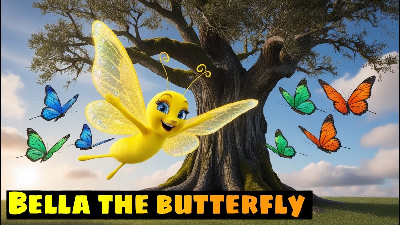 Bella the butterfly and the helpful bees. Moral story. - YouTube