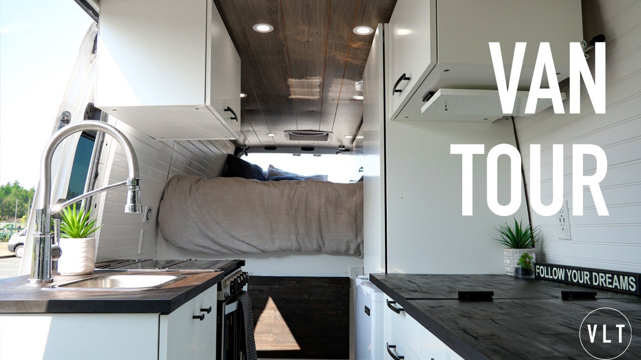 The ULTIMATE Van Build for an Active Life | Self-Converted Sprinter Van ...