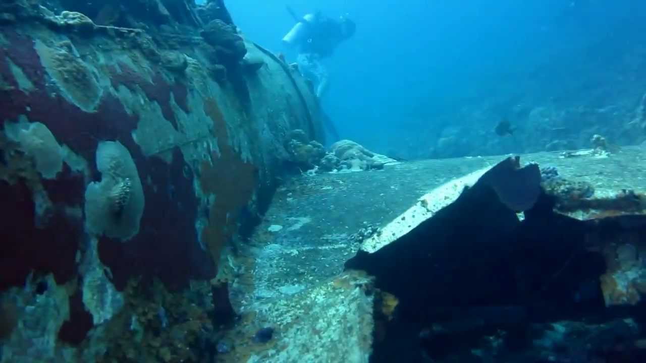 diving WWII Wrecks around Palau - YouTube