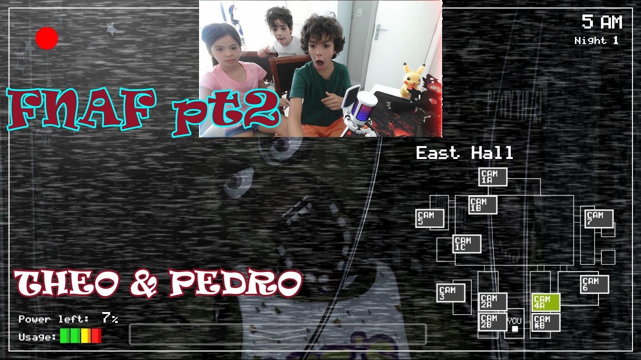 FNAF Theo e Pedro Primos Gamers Parte 02 #fnaf - YouTube
