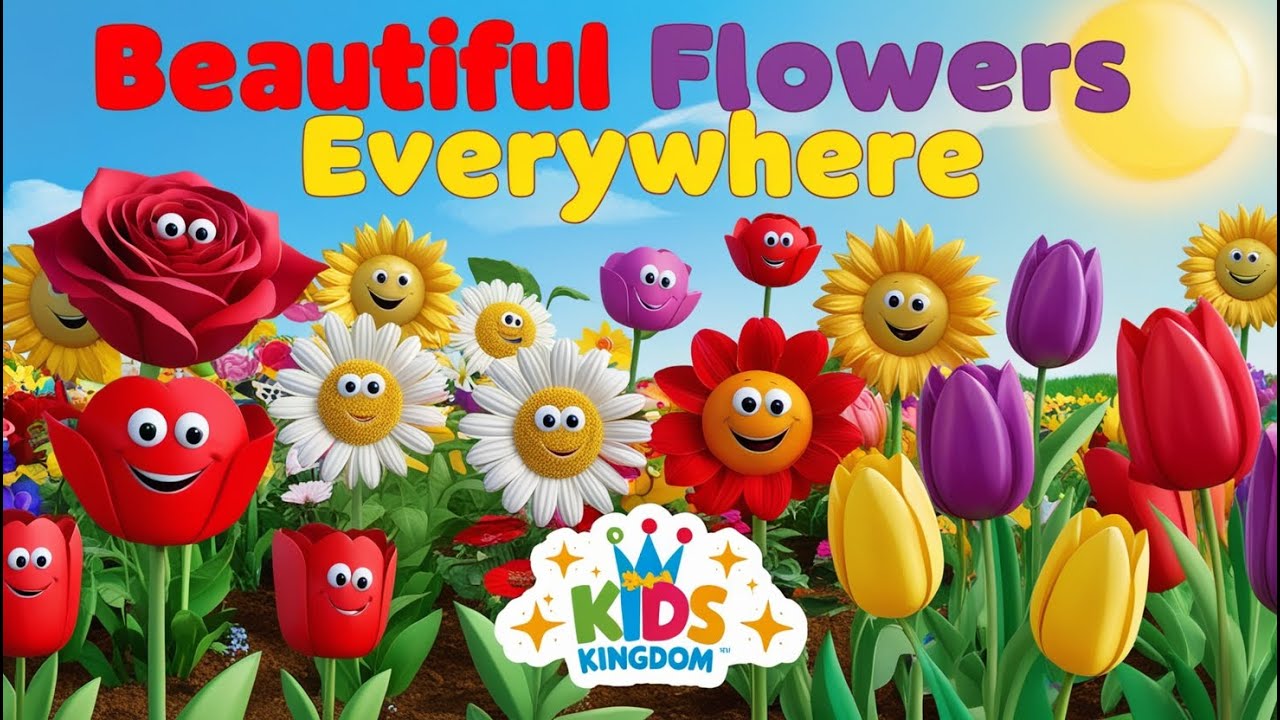 Flowers Song - super simple songs | Learn About Flowers | rhymes for ...