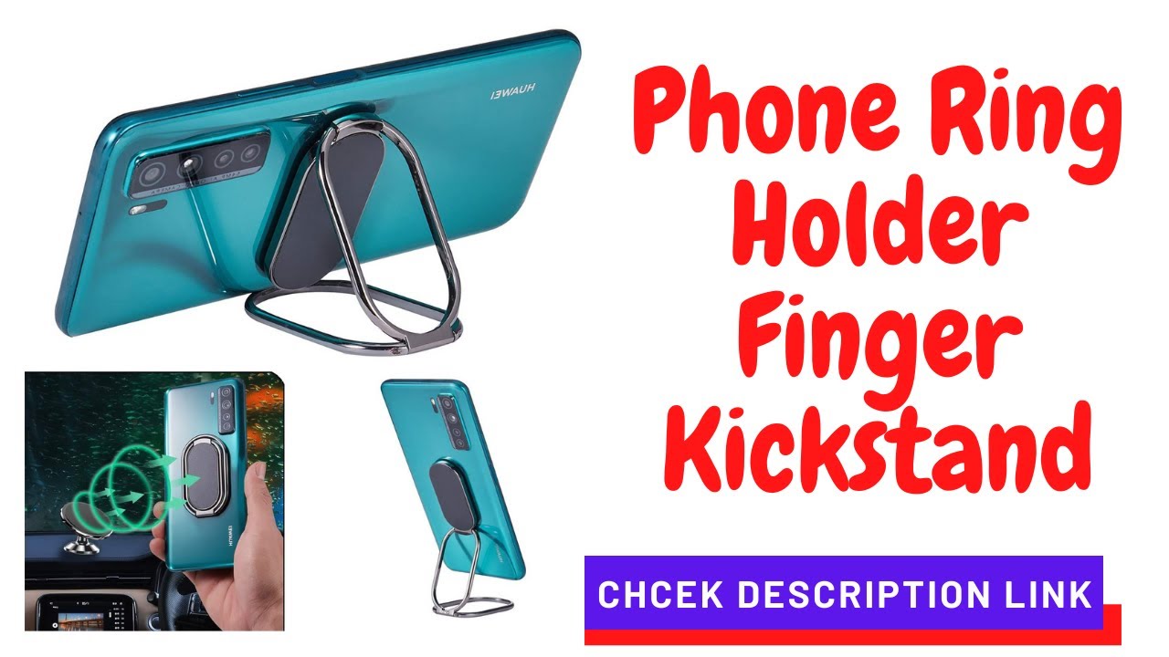 Phone Ring Holder Finger Kickstand Foldable Cellphone Stand 360° Degree ...