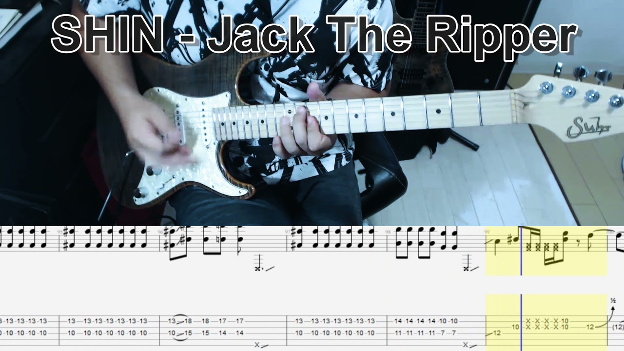 SHIN - Jack The Ripper ギター弾いてみた【tab有】guitar cover - YouTube