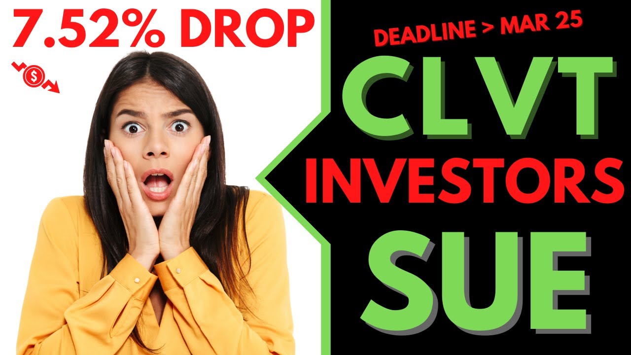 $CLVT 💲💲 Clarivate Stock (#CLVT) CLVT Stock Investors Sue Clarivate Plc ...