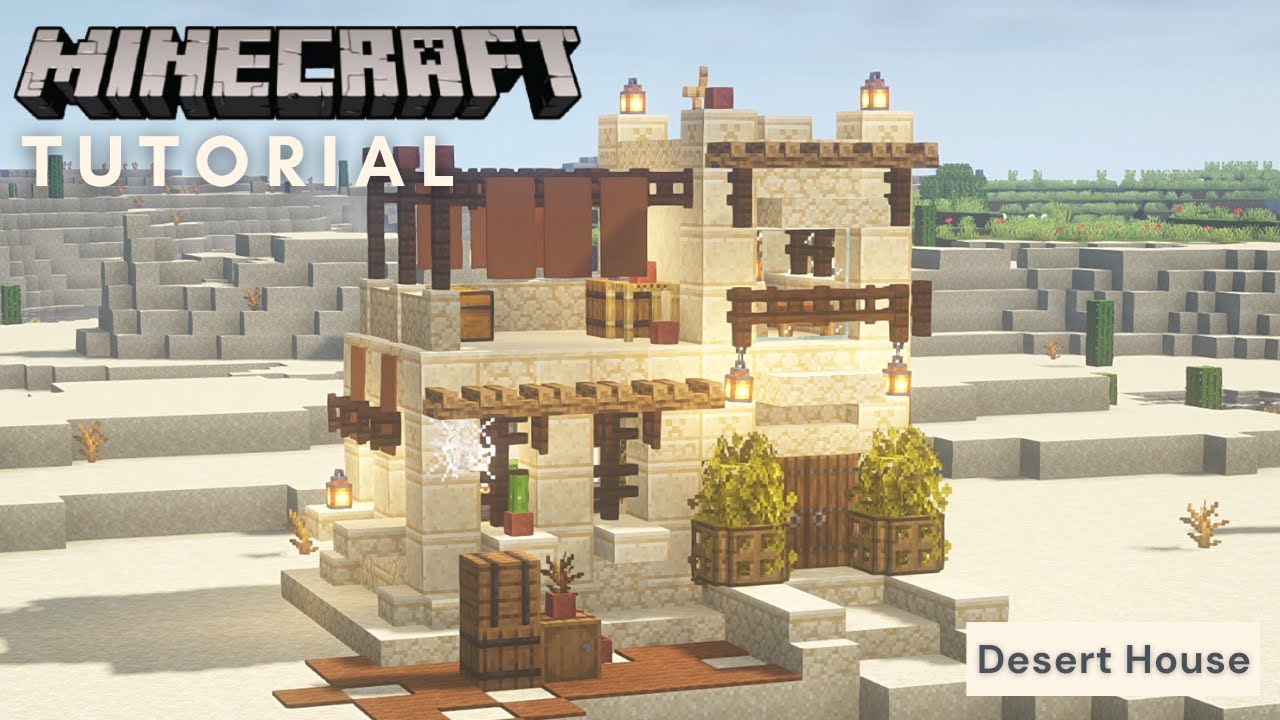 Minecraft｜How To Build A Desert House (Tutorial)｜沙漠屋 #23 - YouTube