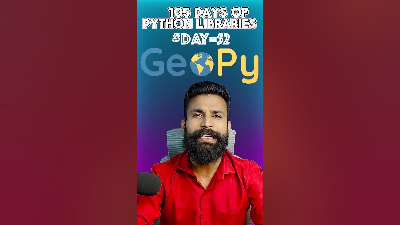 Day 52: Geopy - Simplify Geocoding and Geolocation in Python with Geopy - YouTube