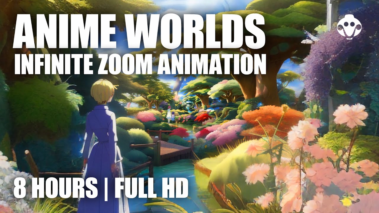 Anime Worlds | Infinite Zoom Animation (8 Hours), Full HD - YouTube