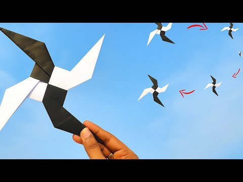 Make a Flying Ninja Boomerang at Home | DIY Paper Toy
