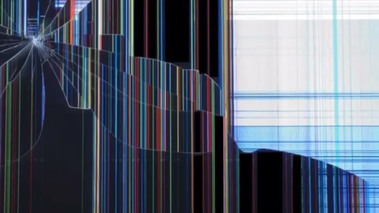 broken screen prank 1 hour_broken tv screen effect 4k_cracked screen tv ...