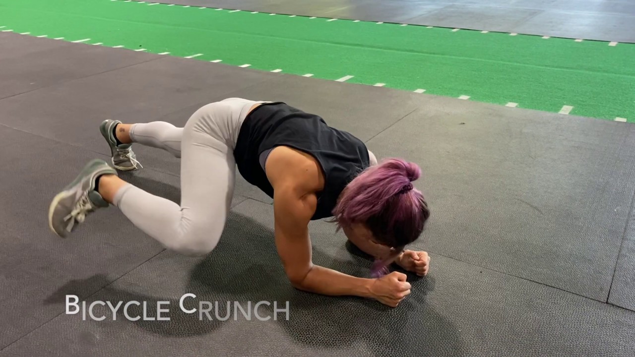 Bicycle Crunch - YouTube