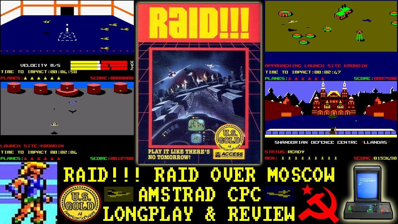 [AMSTRAD CPC] Raid!!! (Raid Over Moscow) - Longplay & Review - YouTube