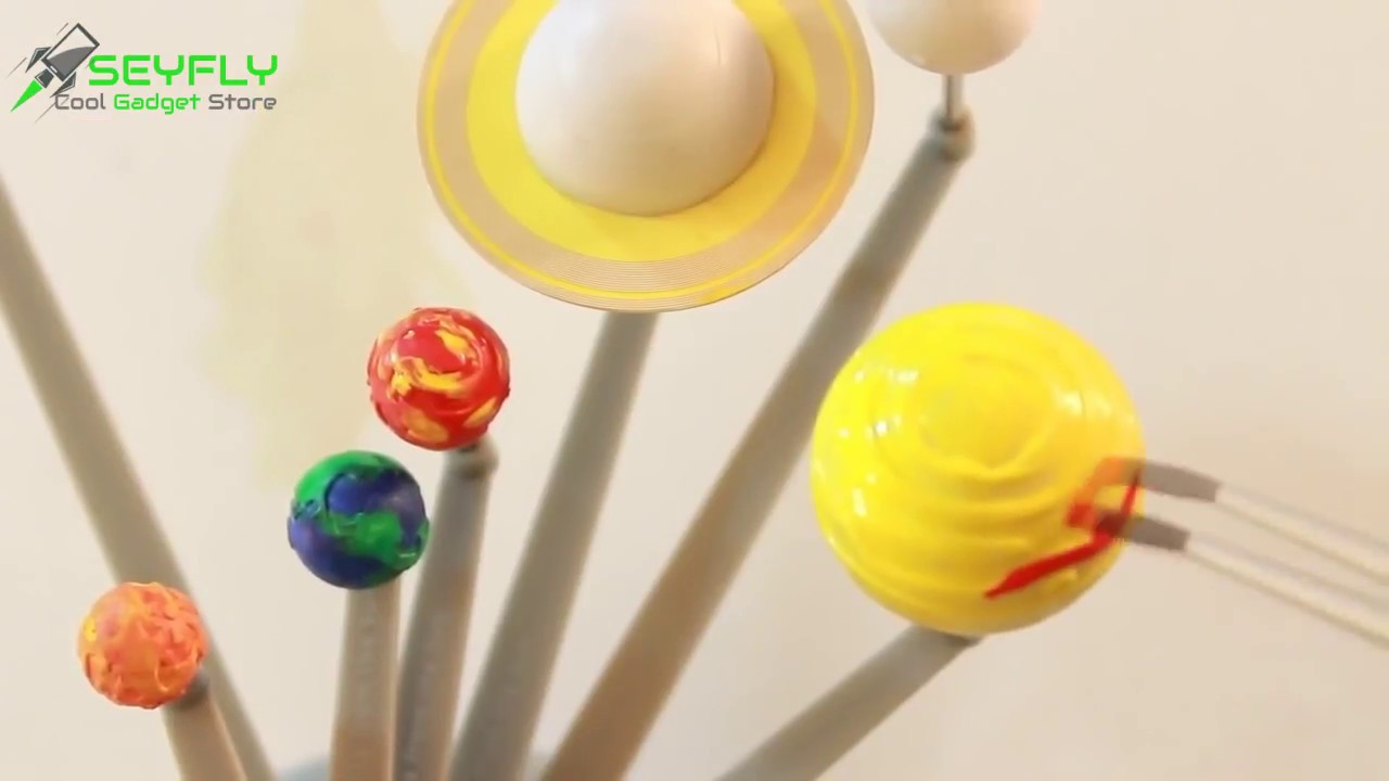 DIY THE SOLAR SYSTEM NINE PLANETS PLANETARIUM MODEL KIT - YouTube