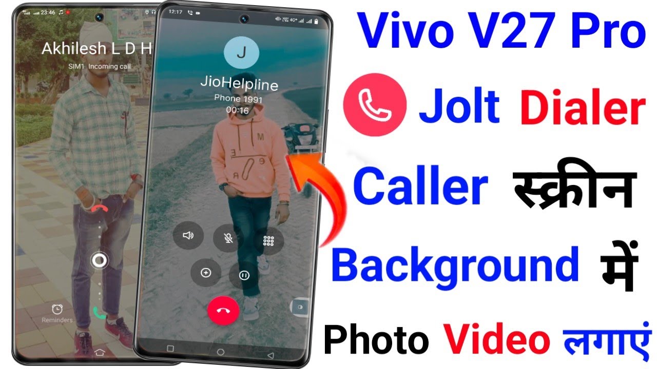 Vivo V27 Pro Caller Screen Background Me Photo Video Kaise Lagaye ...
