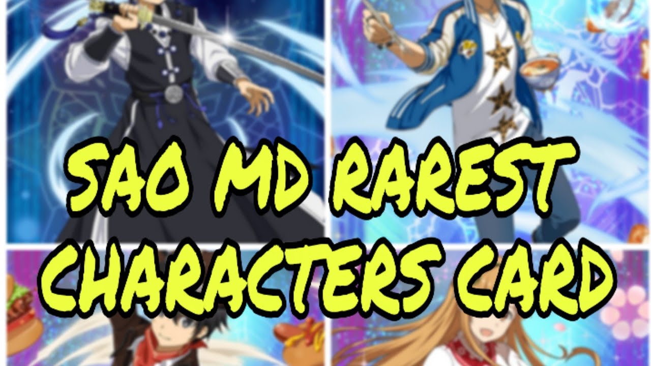 SAO MD RAREST CHARACTER CARD - YouTube
