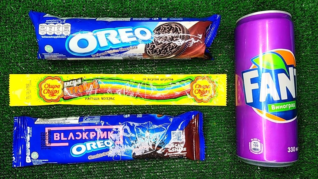 SUPER COOL Chocolate OREO Unpacking vs FANTA. Asmr Opening Satisfying ...