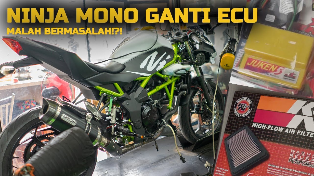 NINJA MONO GANTI ECU, BERMASALAH !?! #ninjamono #ninja250sl - YouTube