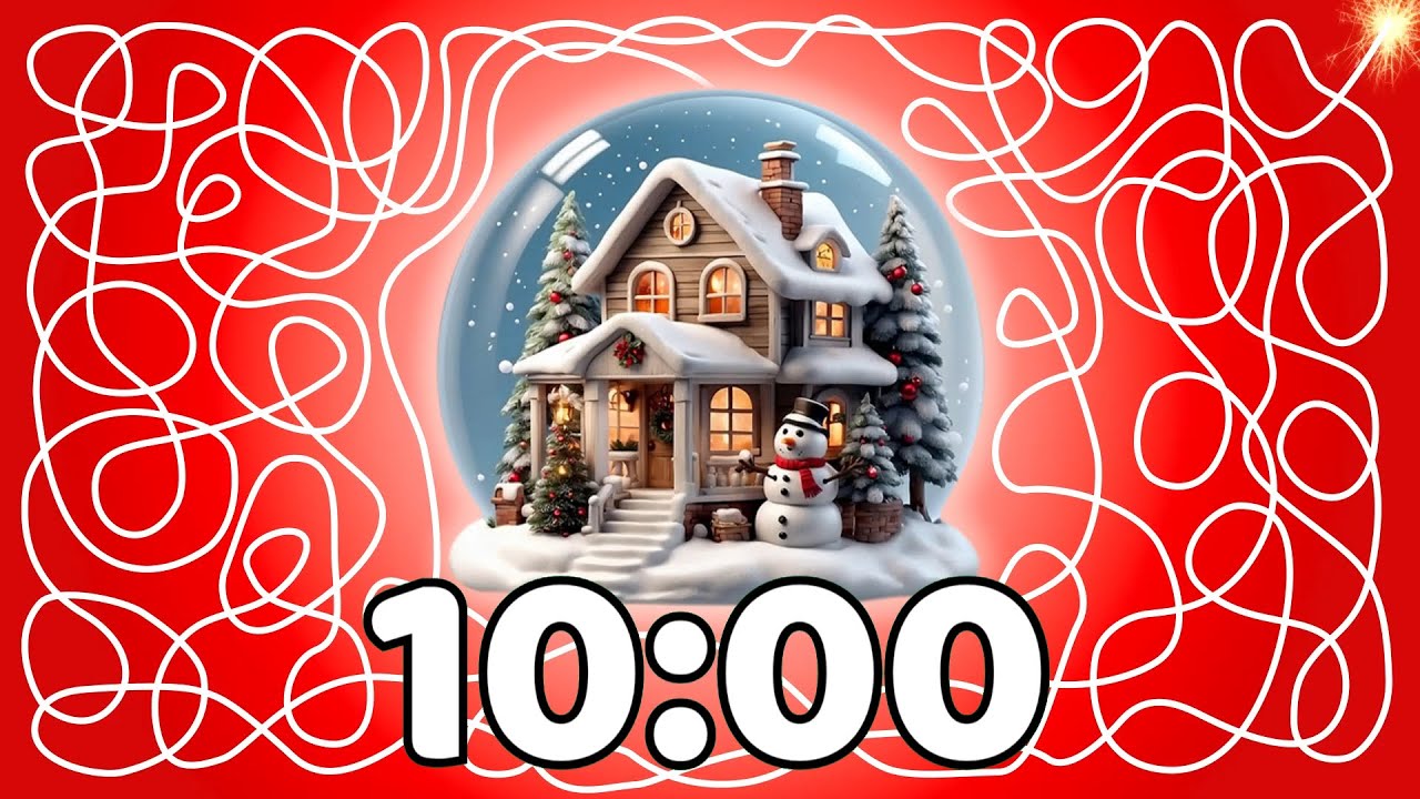 10 Minute [CHRISTMAS] Timer ️💥🎄 | Snow Globe Christmas Cool Winter ...