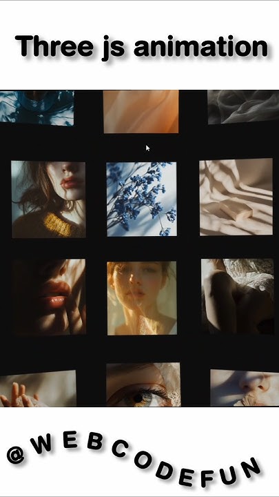 Three Js Scrolling Effect For Image Gallery Threejs Webdevelopment Frontenddeveloper Gsap