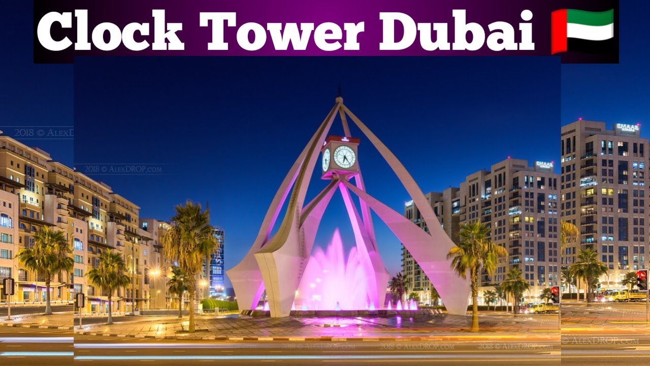 Dubai Clock Roundabout Deira | Deira Clock Tower Dubai and Metro ...
