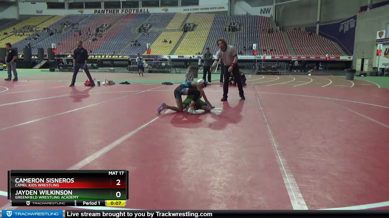 LC 12U 67-71 Jayden Wilkinson Greenfield Wrestling Academy Vs Cameron ...