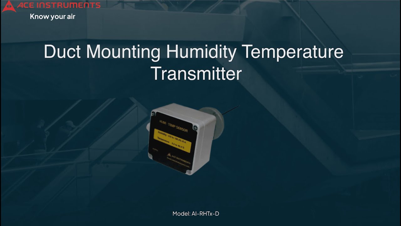 Duct Mounting Humidity Temperature Transmitter | HVAC Duct Humi-Temp ...