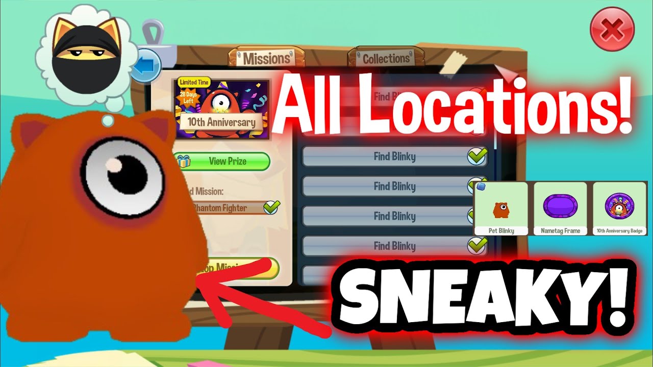 *ALL BLINKY LOCATIONS* HOW TO FIND ALL HIDDEN BLINKY | Animal Jam ...