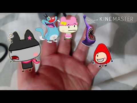 Oggy BFDIAWT Larva Finger Family Nusery Rhyme - YouTube