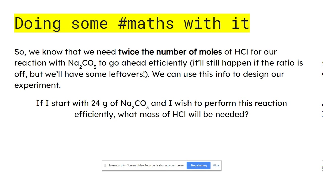 Practice question - calculating needed mass using balanced equation ...
