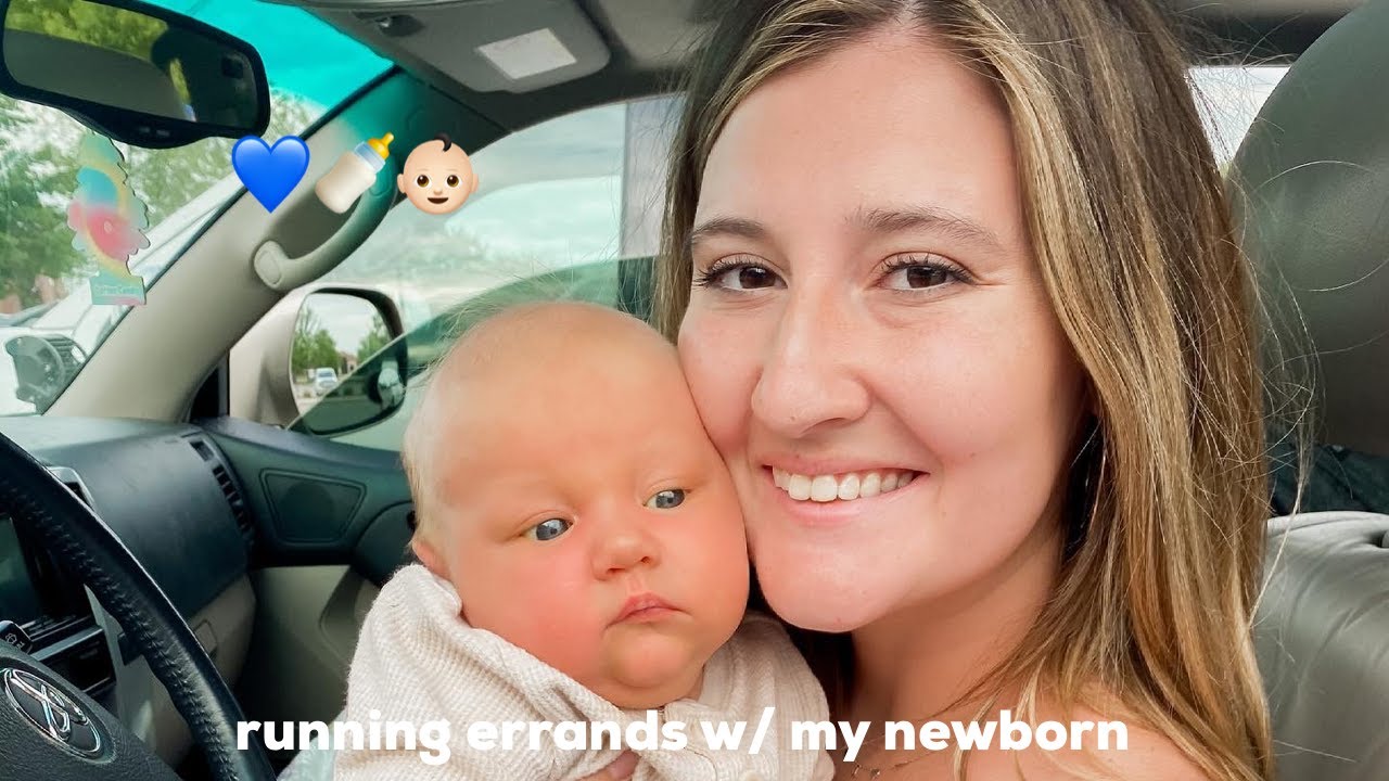 RUNNING ERRANDS WITH MY NEWBORN | DITL with a Newborn | Jayden Renner ...