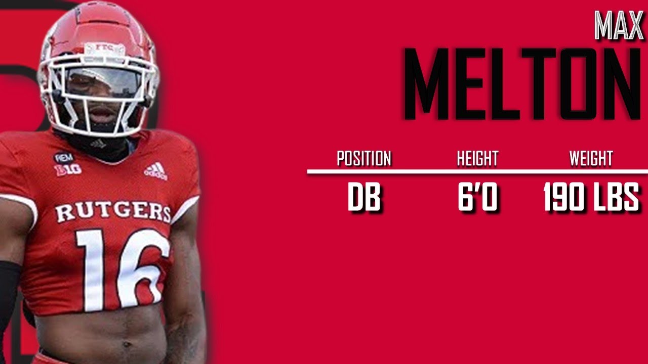 Max Melton | 𝟙𝟞 | Rutgers Scarlet Knights CB - YouTube
