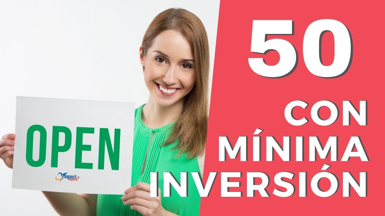 Las 50 mejores ideas de negocios rentables con mínima inversión - YouTube