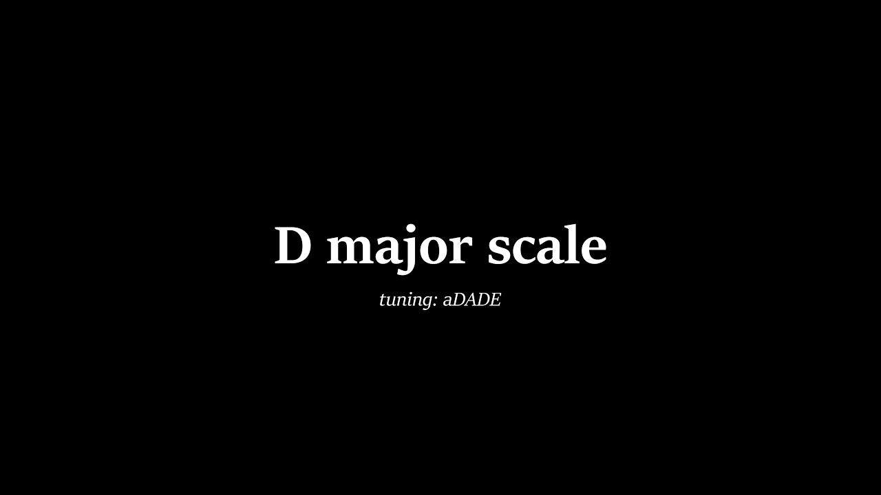Two-Finger Banjo: D major scale - YouTube