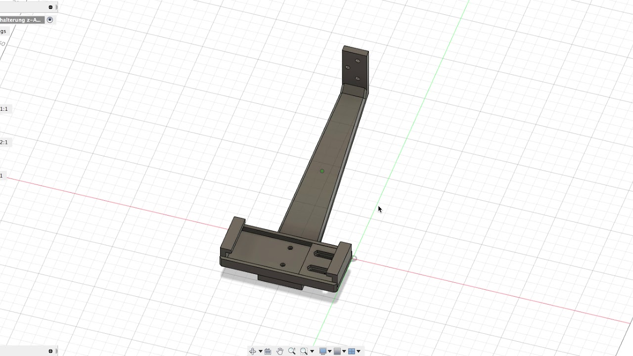 MPCNC drag chain mount z-axis - YouTube